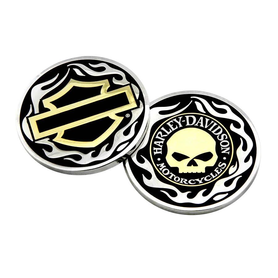 Golden Skull Coin - Emblem/Pins/Coins - Caps Harley-Davidson