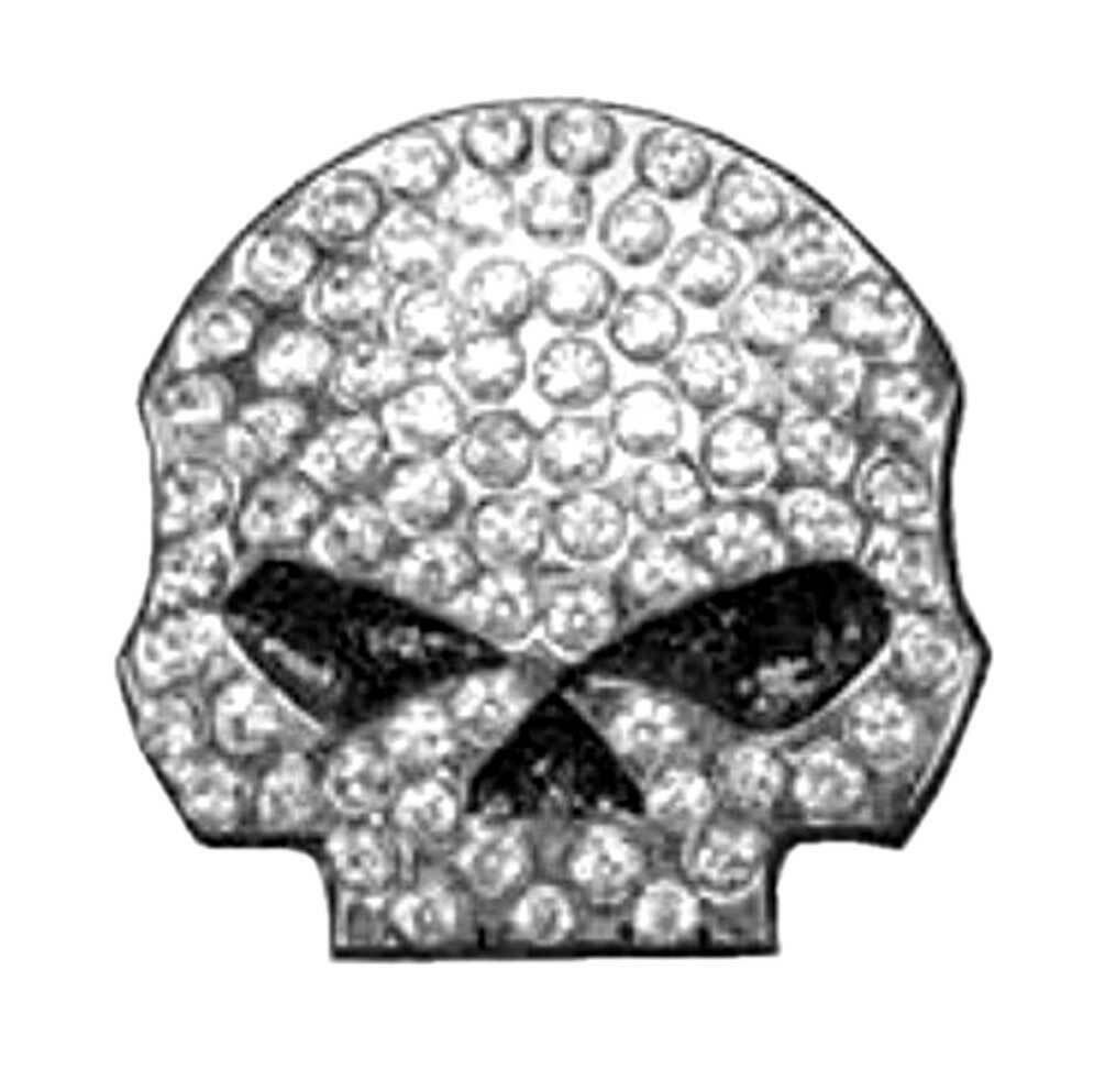 3D Studded Rhinestone Willie G Skull Pin - Emblem/Pins/Coins - Caps ...